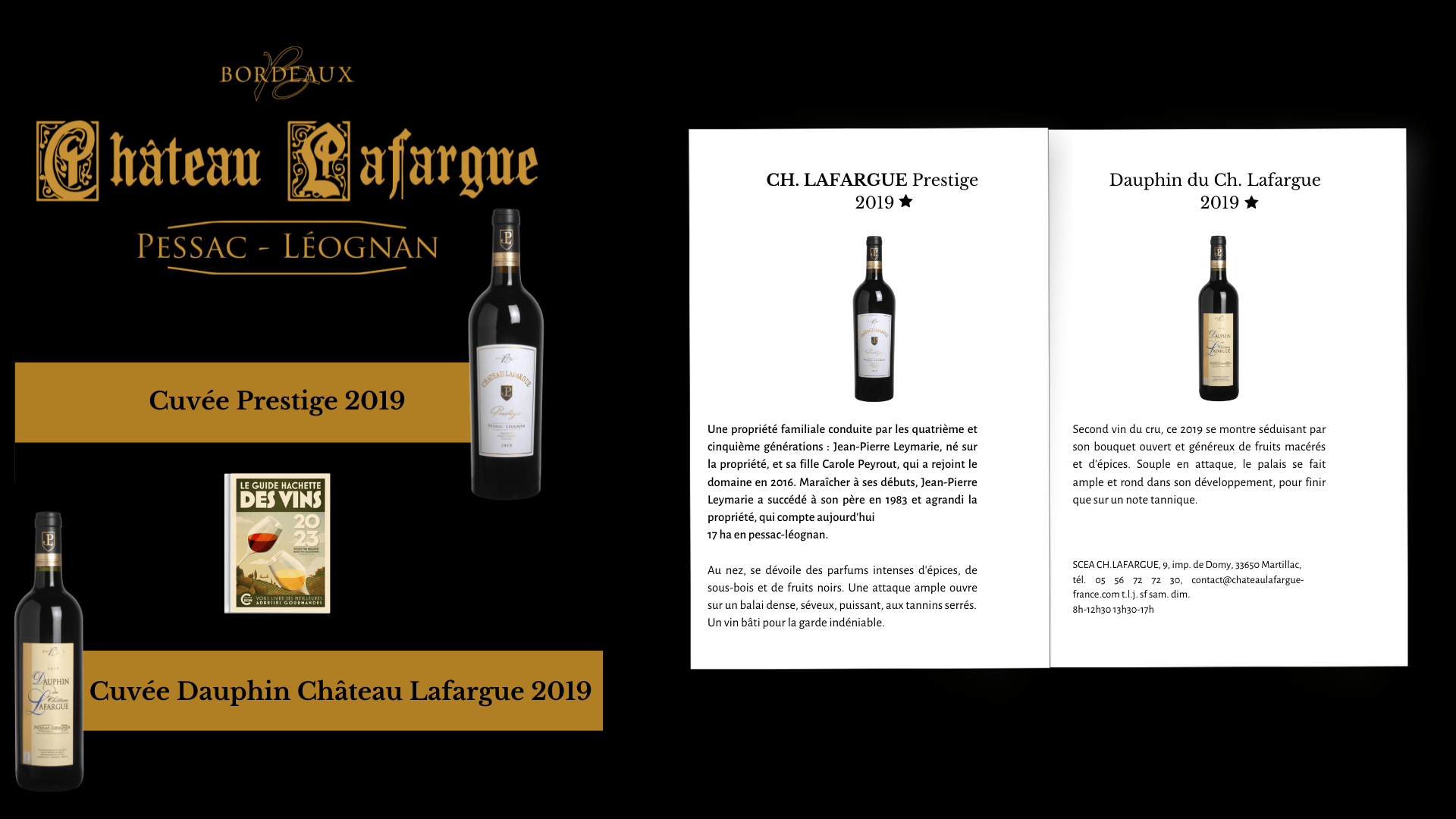 Guide Hachette 2023 - Château Lafargue - Pessac Léognan